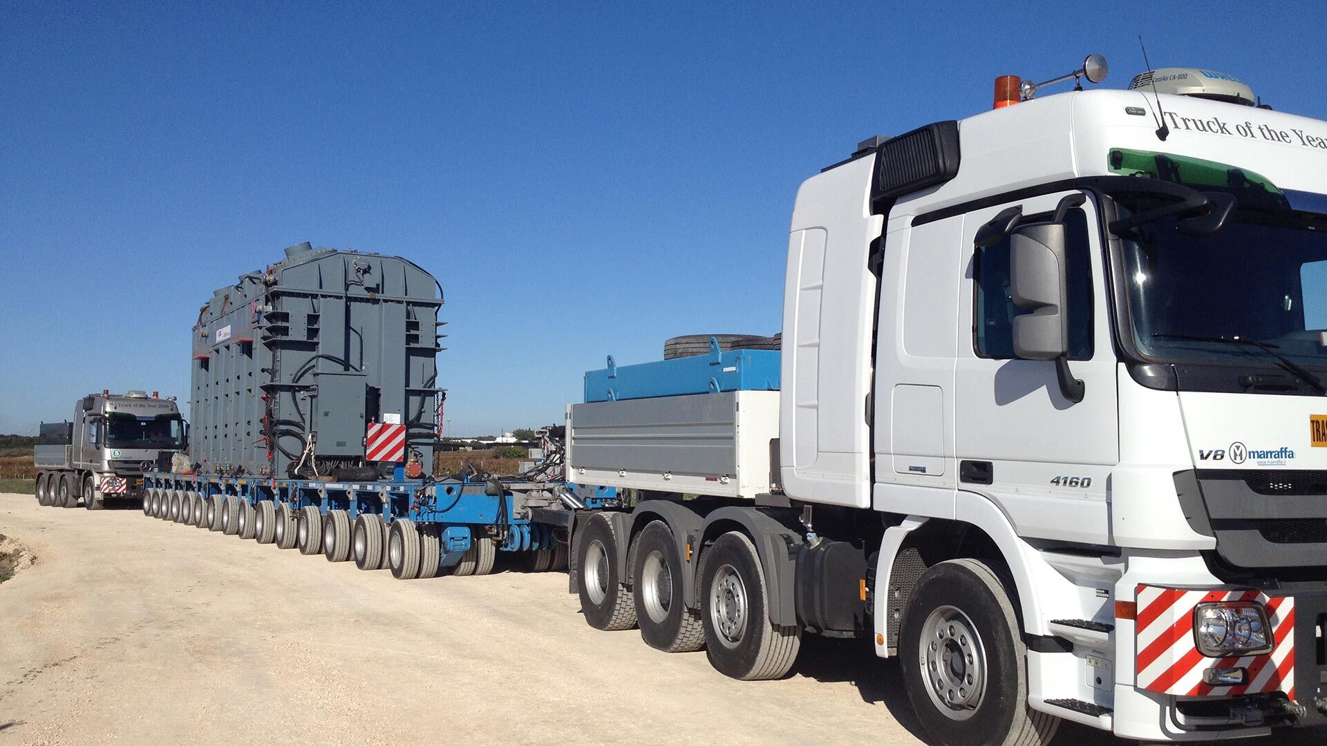 Exceptional Heavy Duty Transport of 160 tons by road | Marraffa